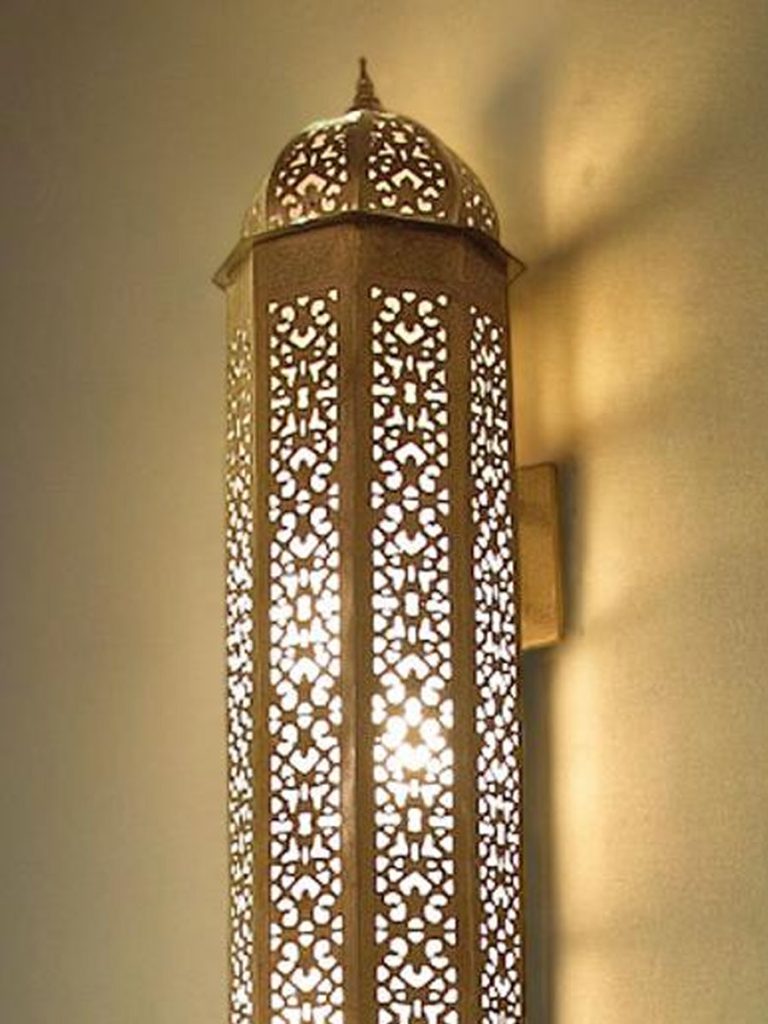 Moroccan brass wall sconce - Unique Concept Lighting